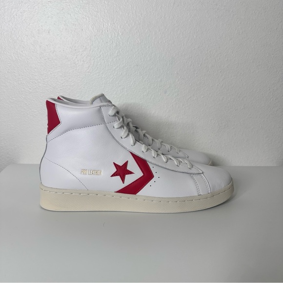 Converse | Shoes | Copy Converse Pro Leather Hi Top Redwhite Mens Size ...